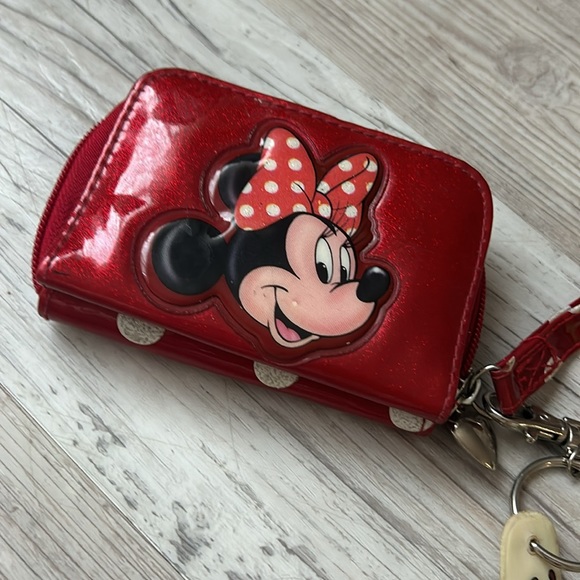 Disney | Bags | Disney Red Minnie Mouse Wallet | Poshmark